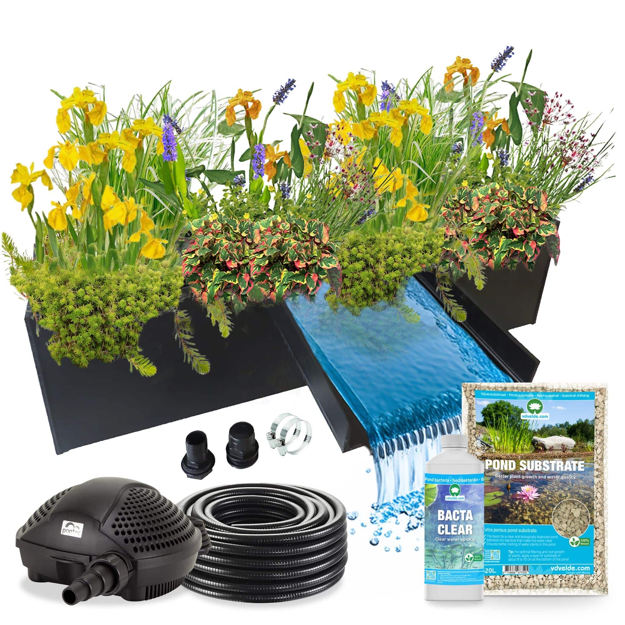 Plantefilter med vandfald, 100 cm - vdvelde.com
